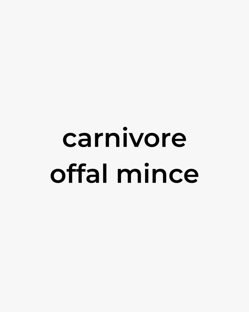 Carnivore Mince Chuck Steak, Heart & Liver – The Meat Store